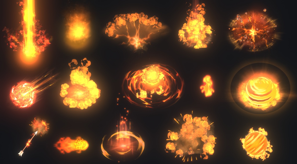 Unity Game VFX - FireSkill Collection by Eric Wang_Unity VFX Artist