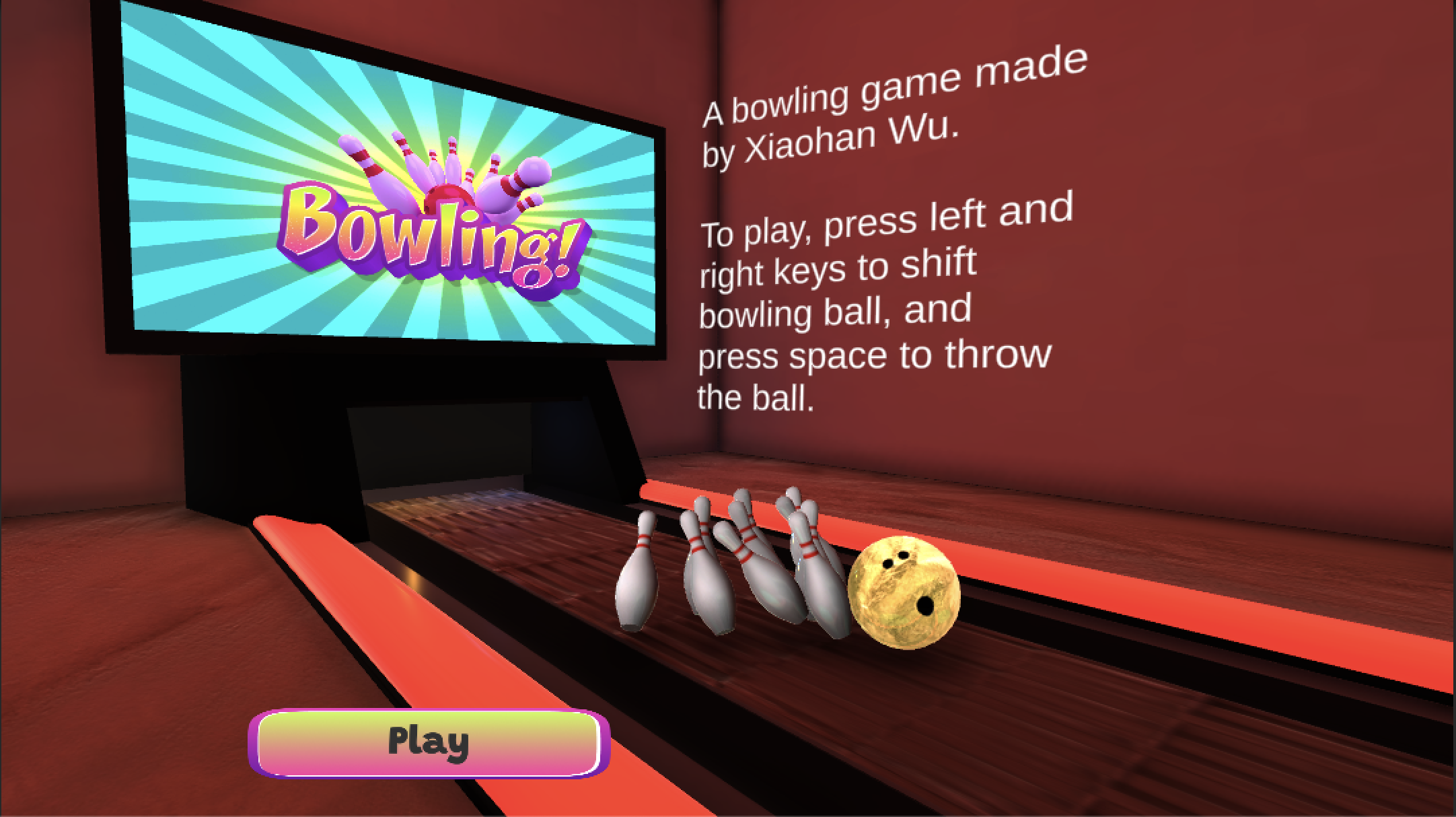 Bowling by Xiaohan Wu