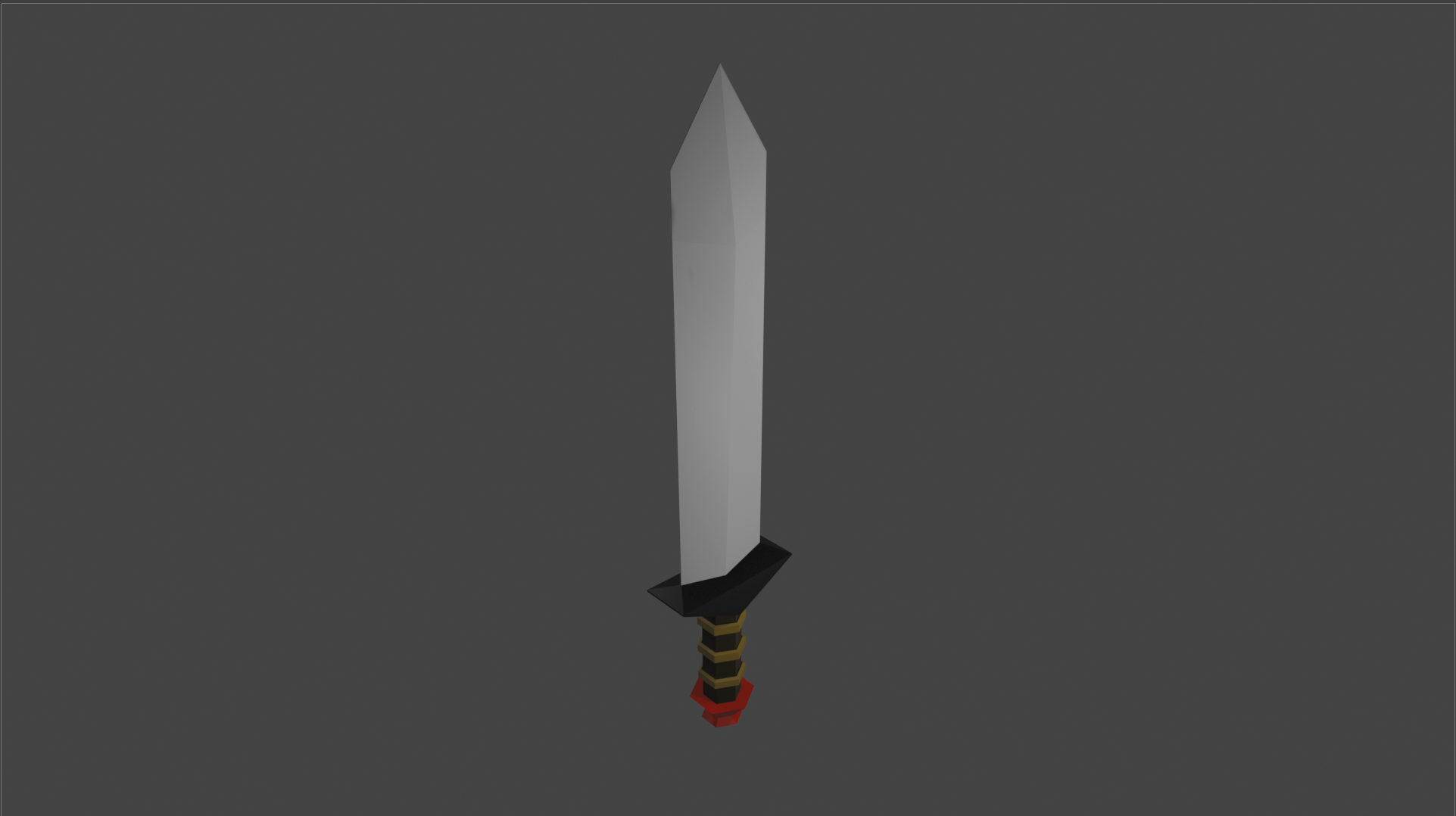 low poly sword by Oneishword
