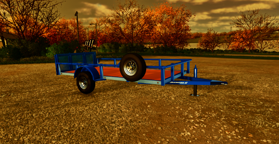FS22 Diamond C Single Axel Legacy Trailer WIP by NofModding