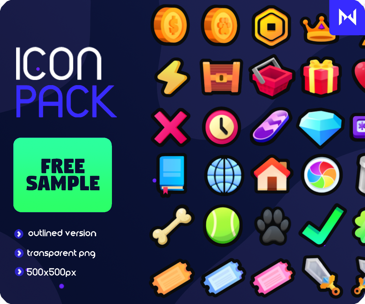 Free Icon pack Sample by MozertGFX