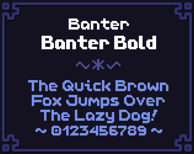 Pixel Font - Banter by ChevyRay