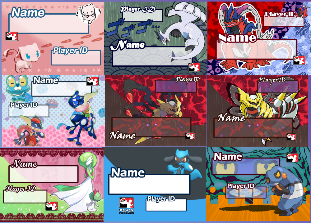 Pokemon Trainer ID Card Pack 1 by funnyfurby
