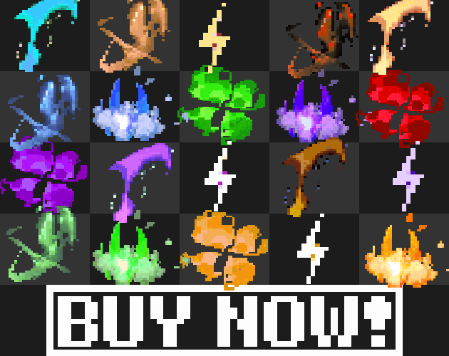 VFX +50 HD & Pixel Art Effects - Pack #9 by Zowie Inoue