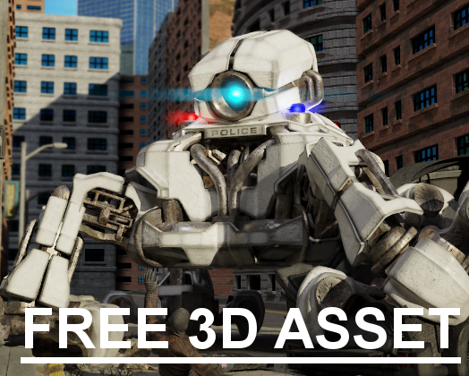 futuristic robot by niko-3d-models