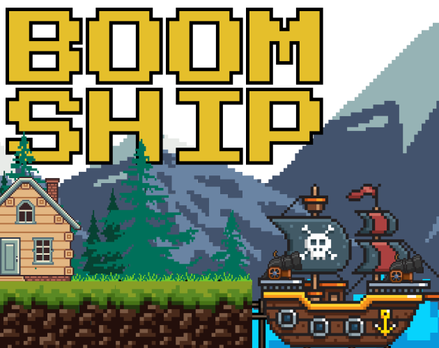 Ready pixel 2D game, BOOM SHIP by Chyp