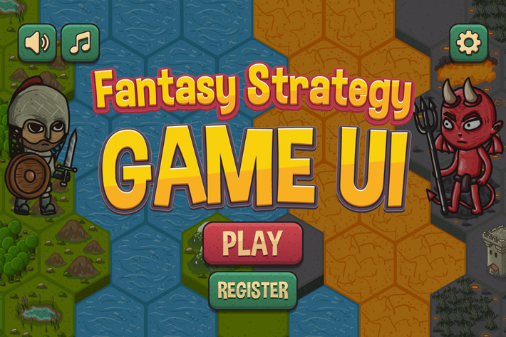 Fantasy Strategy GUI by Free Game Assets (GUI, Sprite, Tilesets)