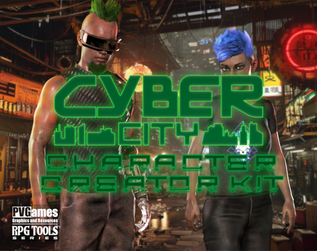 Cyber City Character Creator Kit by PVGames