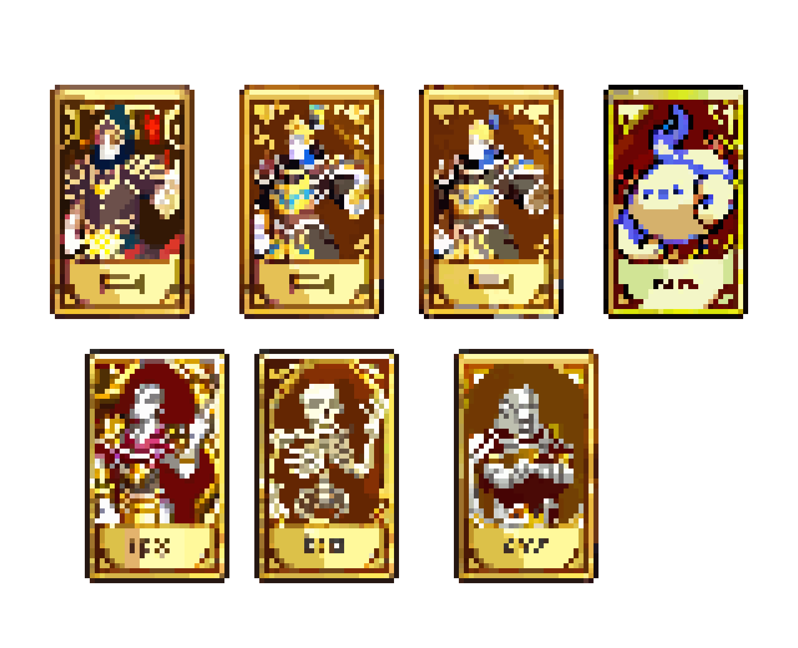New 7 Character Cards assets - itch.io