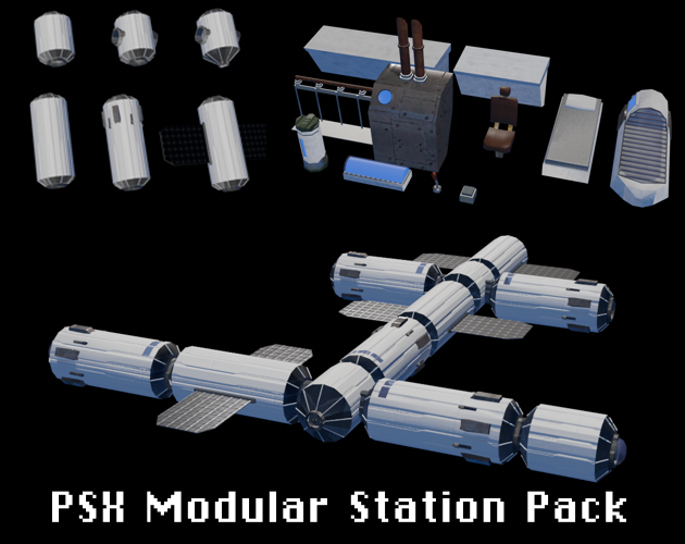 PSX Modular Space Station Pack by fabiloco