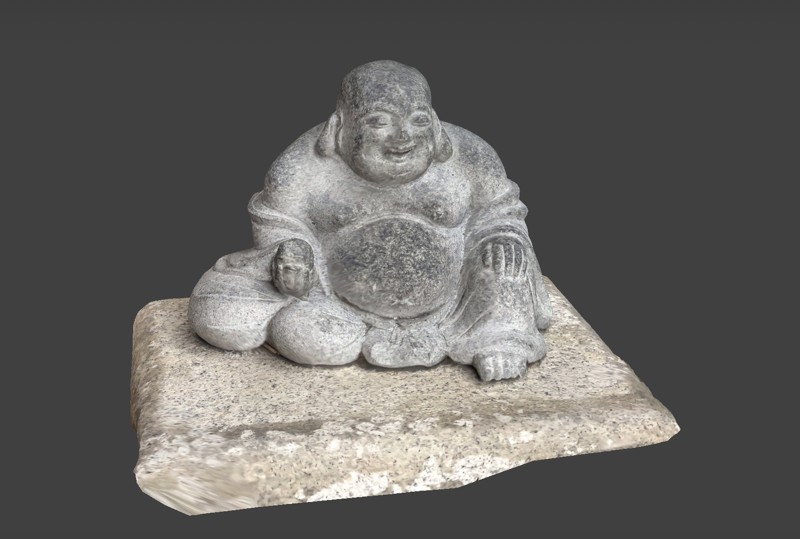 Chinese Zen Buddhist monk statue asset by Abigail Marie