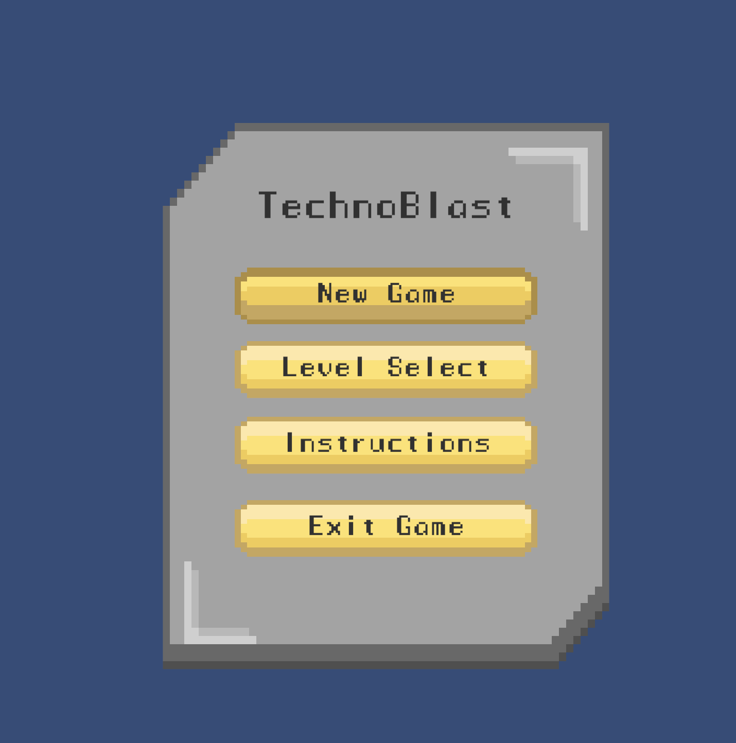 TechnoBlast - 2D Schooter project by PhilNori