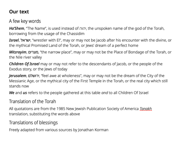 Haggadah הַגָּדָה by Jonathan Korman