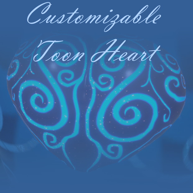Customizable Toon Heart for VRChat by GlenSkunk