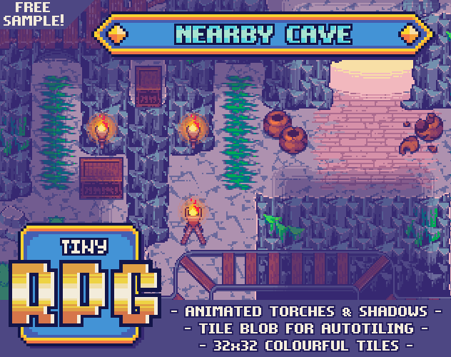 Tiny RPG - Nearby Cave by tiopalada for Ultimate 300 Bundle Submissions - itch.io
