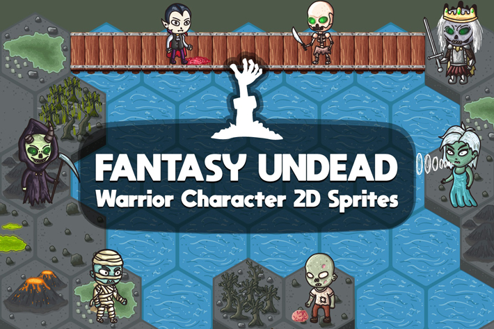 Undead Warrior Character Sprites by Free Game Assets (GUI, Sprite ...