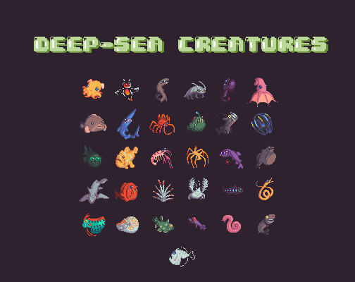 Deep-sea Creatures by pixel_emm