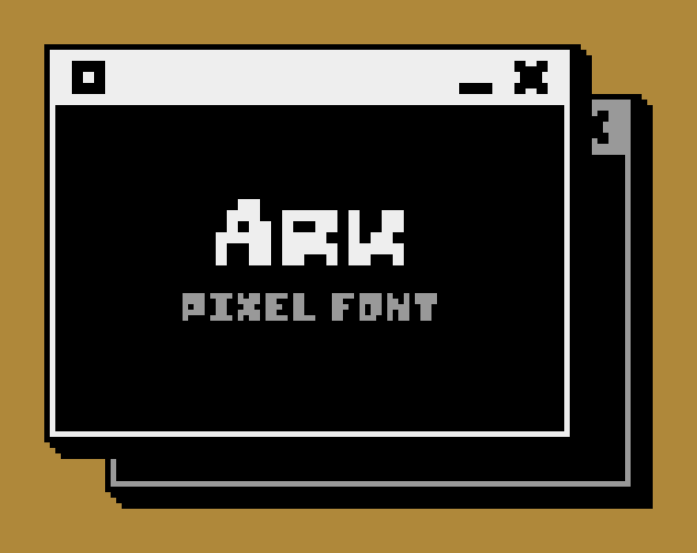 Pixel Font - ARK by somepx