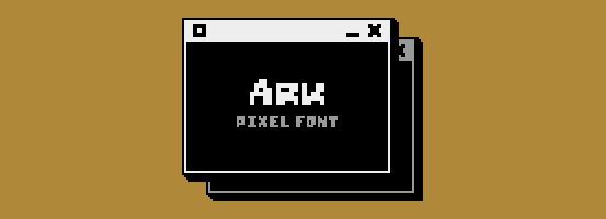Pixel Font - ARK by somepx