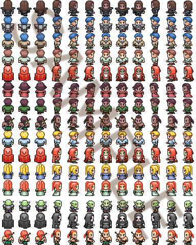 Character Sprite Assets (Free!) by James Mungall