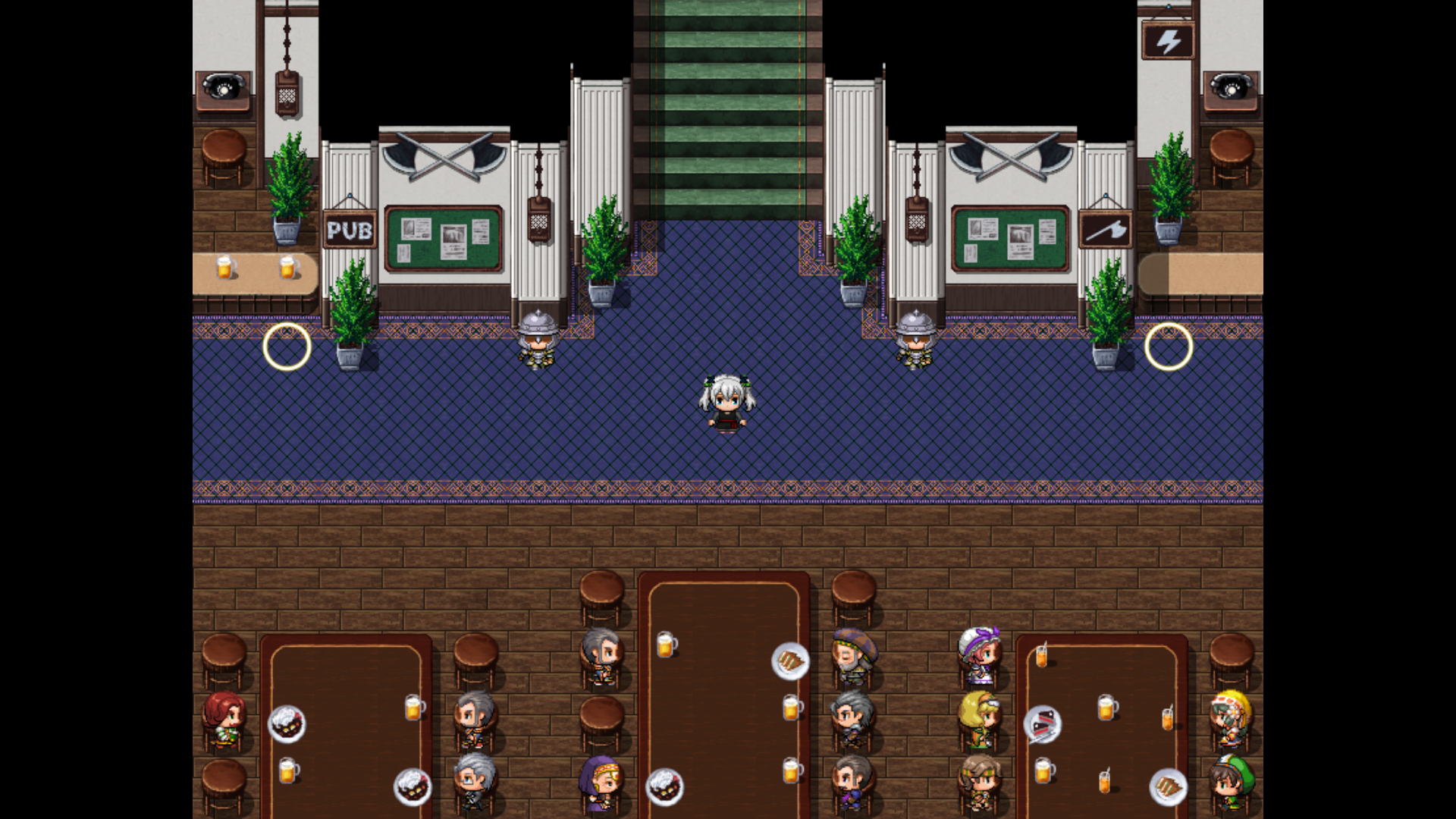 RPG MakerMV MZ Tileset 10-Fantasy interiors, guilds, inns by qlsd