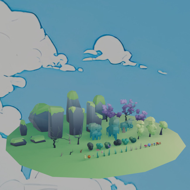 Low poly nature Pack by Mattia Galli Art