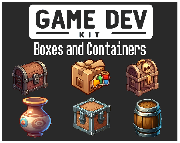 Game Dev Kit!: Boxes and Containers - Asset Pack 1 by Zowie Inoue