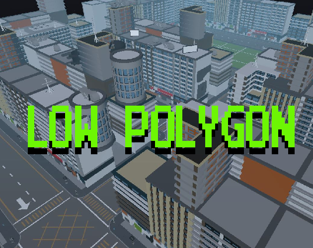 low polygon building models and props by AdaluteGames