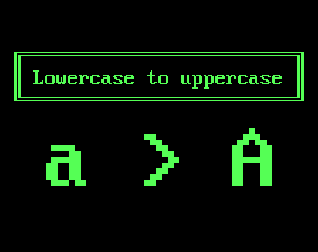 QBasic - Lowercase to uppercase by Hidalemmi