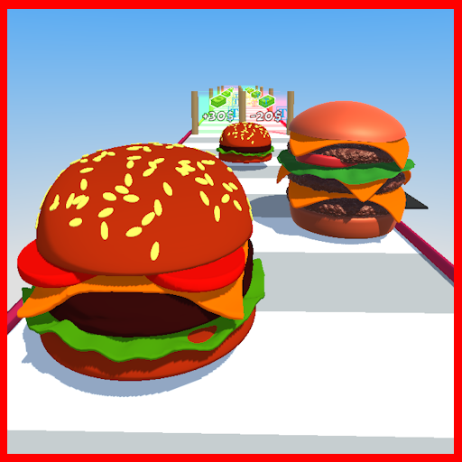 burger size battle by city park games