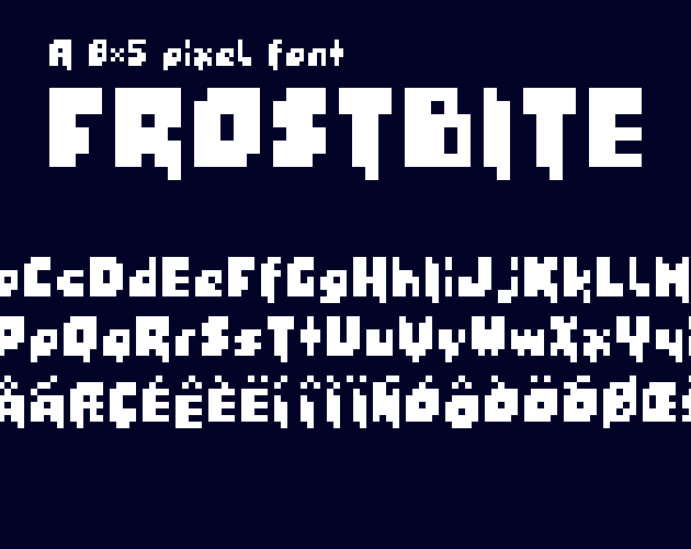 FROSTBITE | Font by SQLPY