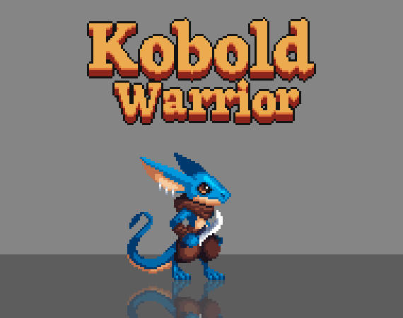 Kobold Warrior 2D Pixel Art by Mattz Art