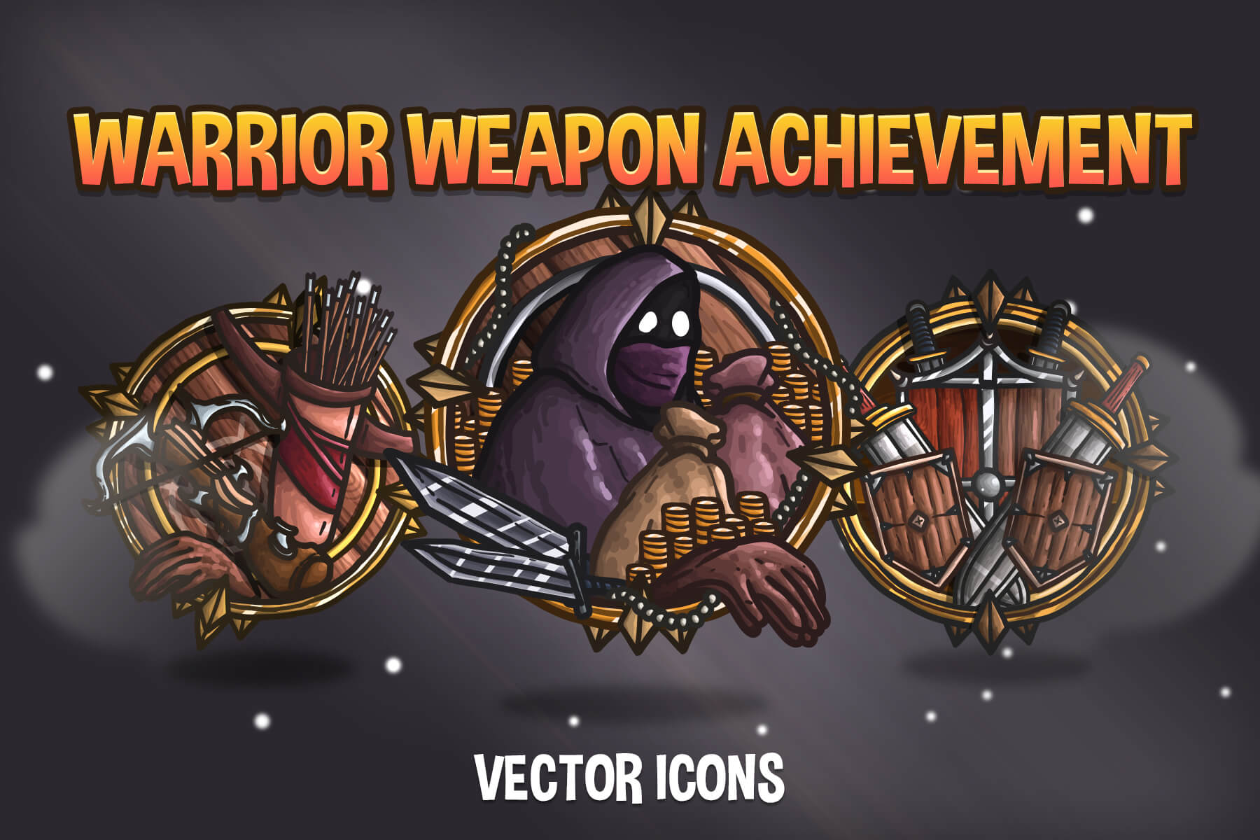 Free Warrior Weapon Achievements Icon Pack by Free Game Assets (GUI ...