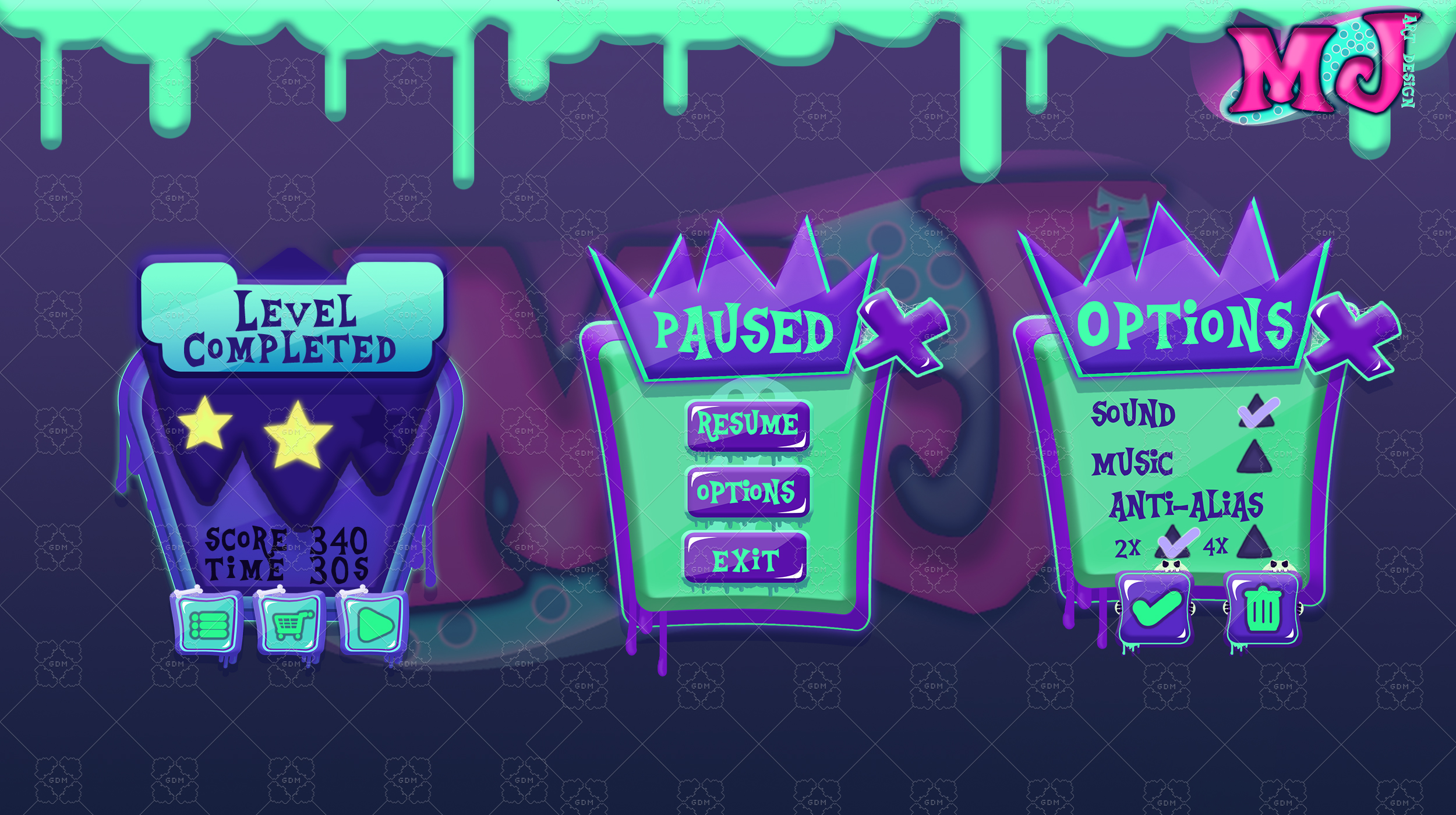 GUI MONSTERS , GUI HALLOWEEN by MarwaMJ