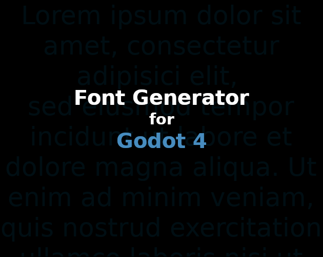 Font Generator for Godot 4 by Martin Senges Font Generator for Godot 4 by Martin Senges