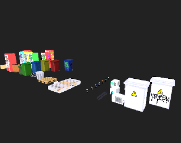 PSX Prop asset pack by Wosek_One