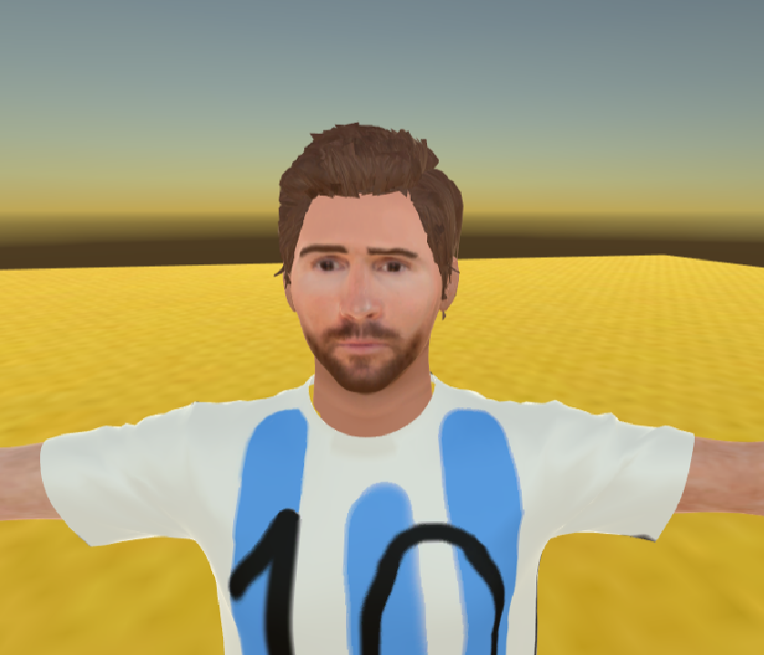 Messi 3D model fbx with textures. by ShaymaGamez