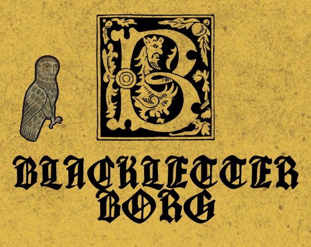 BLACKLETTER BORG (Mörk Borg) by Getaro