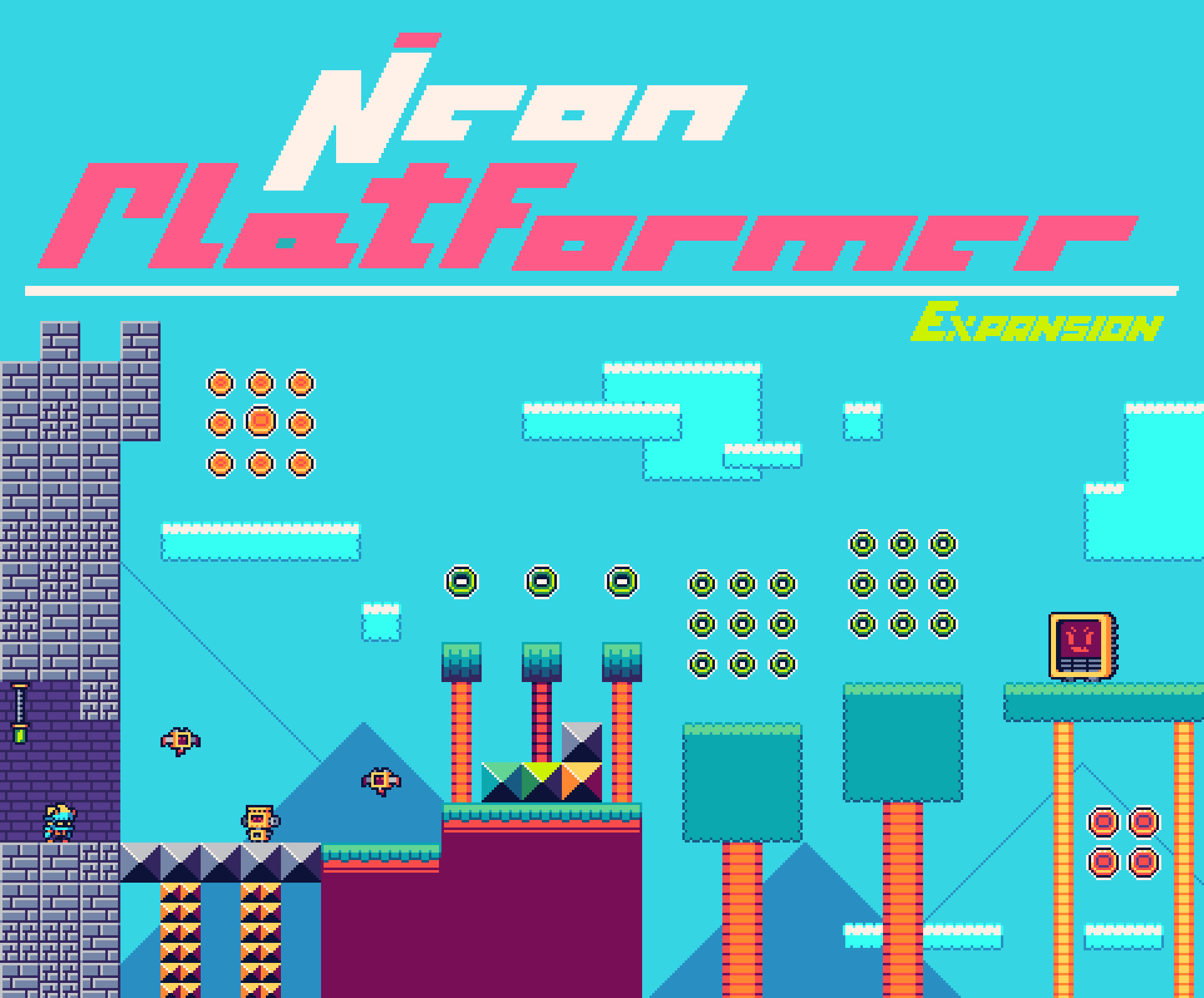 Neon Platformer Expansion Pack by Vryell