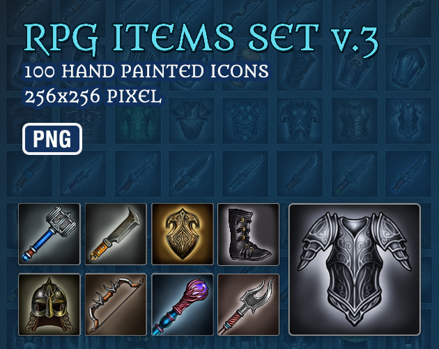 RPG Items Set v.3 by Erkmen Artworks