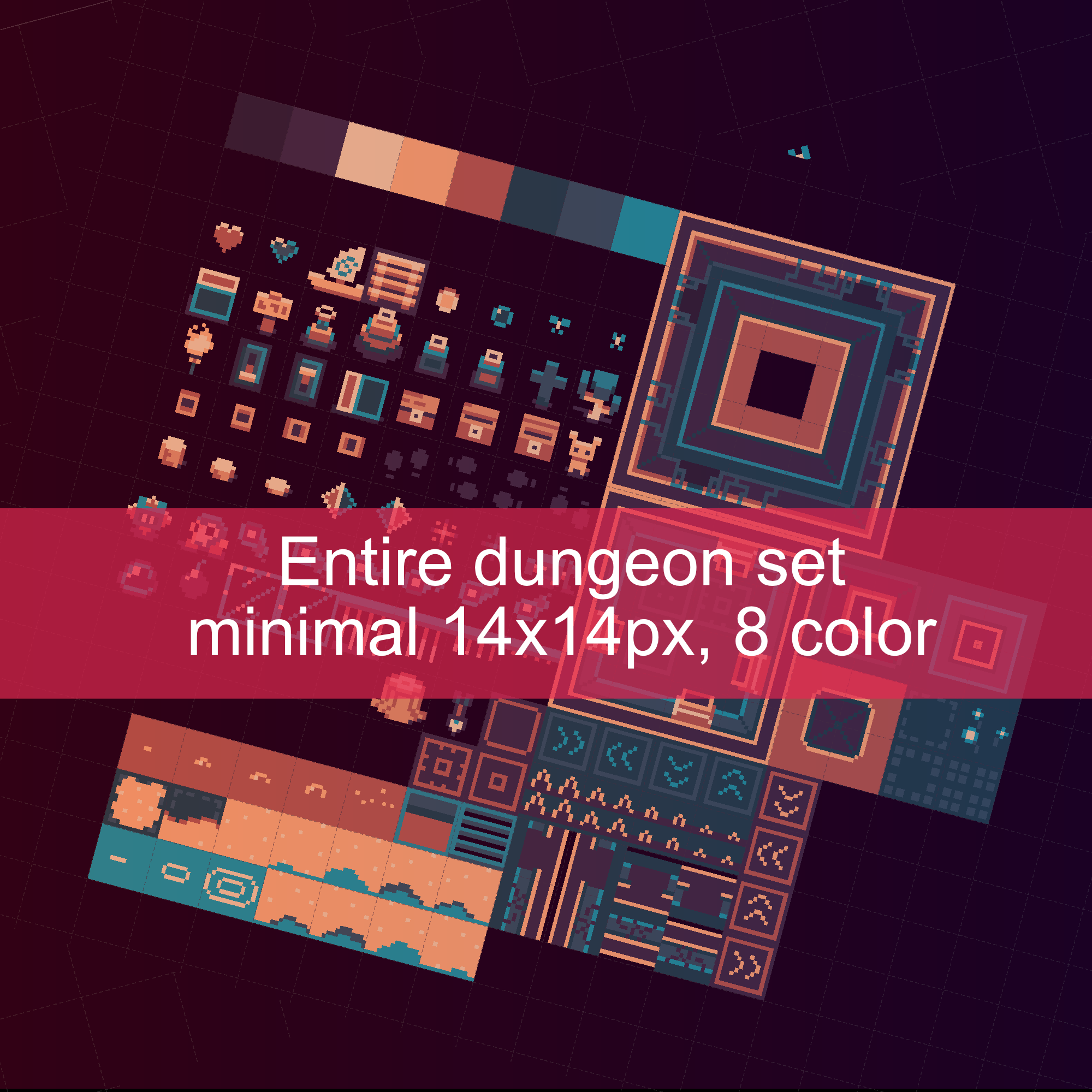 Minimalistic Dungeon Assetset by Sam