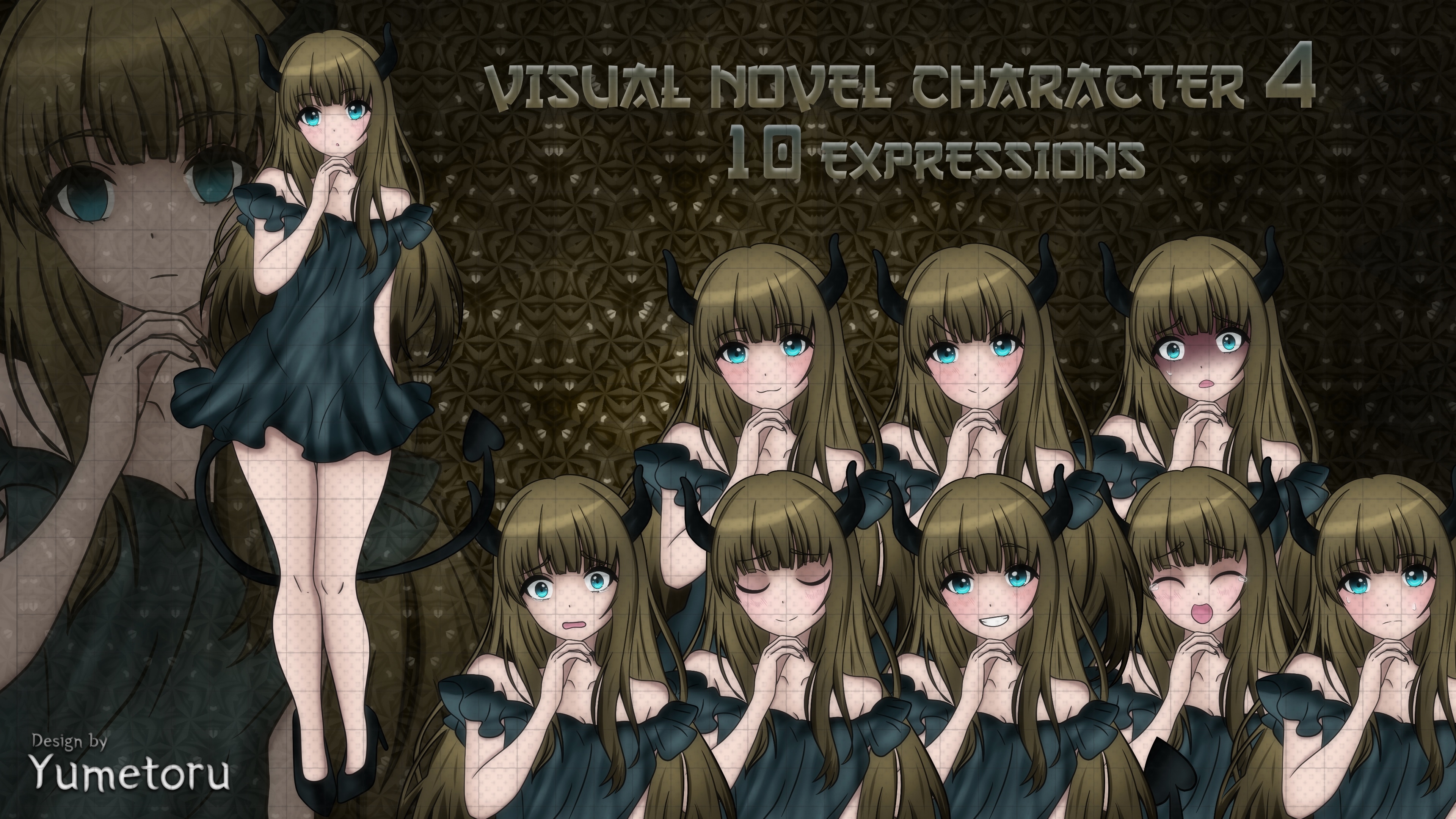 Visual Novel Character 4 By Yumetoru