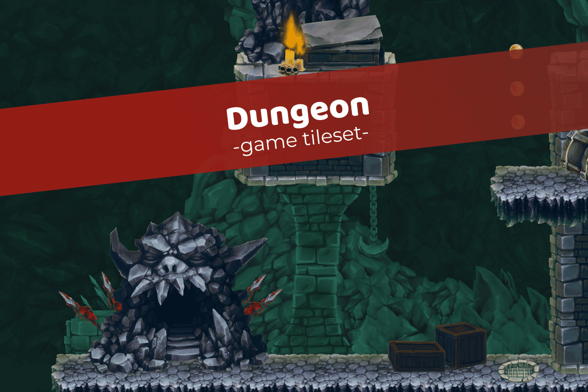 Dungeon - Platform Game Tileset by ludicarts