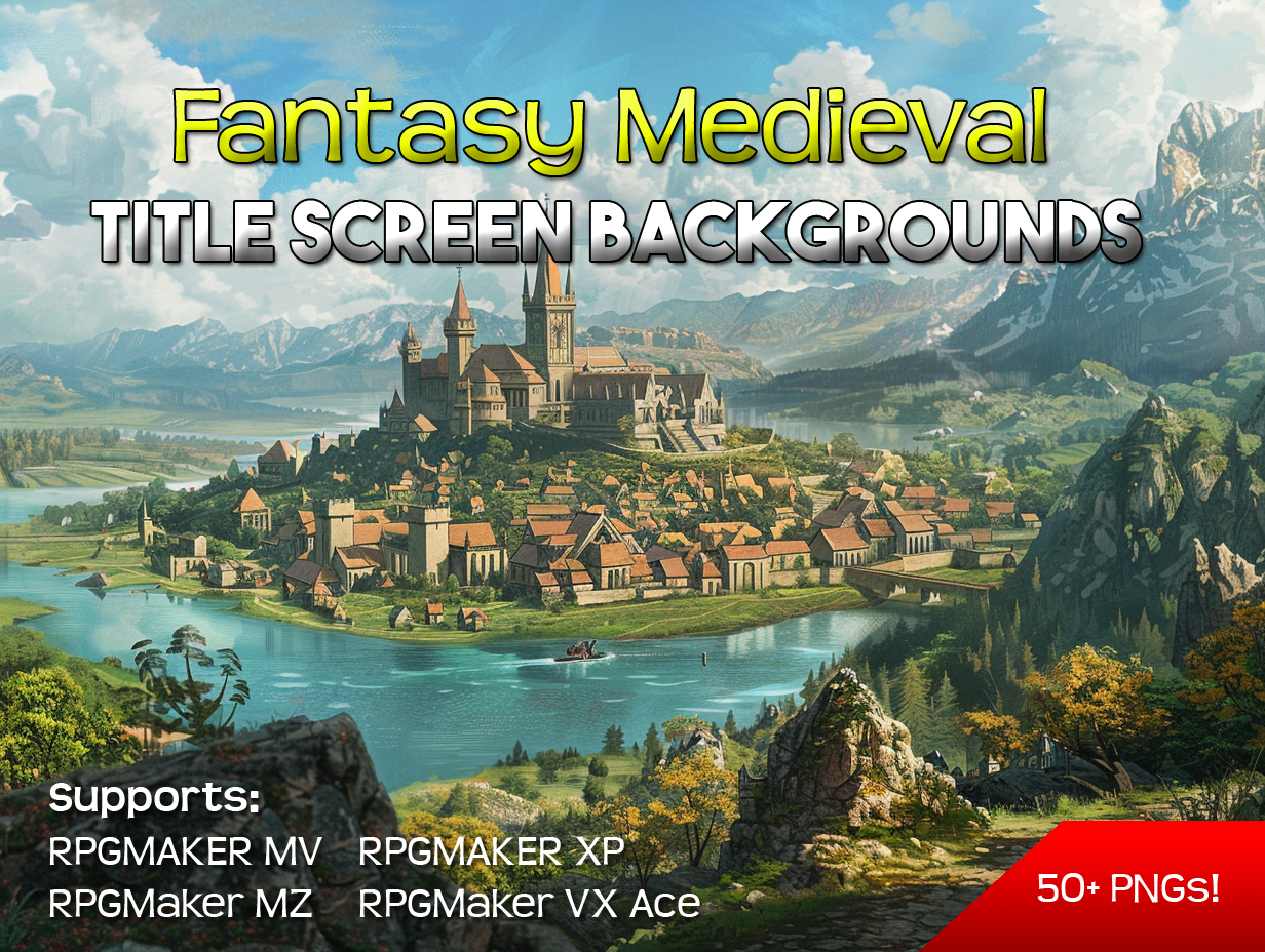 RPG Maker - Fantasy Medieval - Title Screen Backgrounds by Teabone