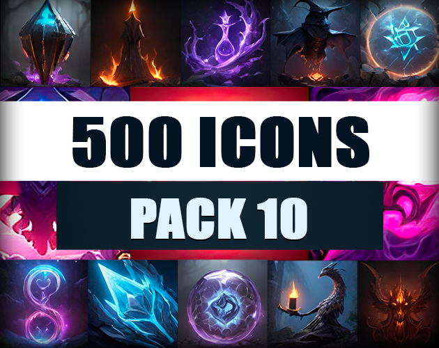 Icons Pack 10 - 500 Icons by FortressSide