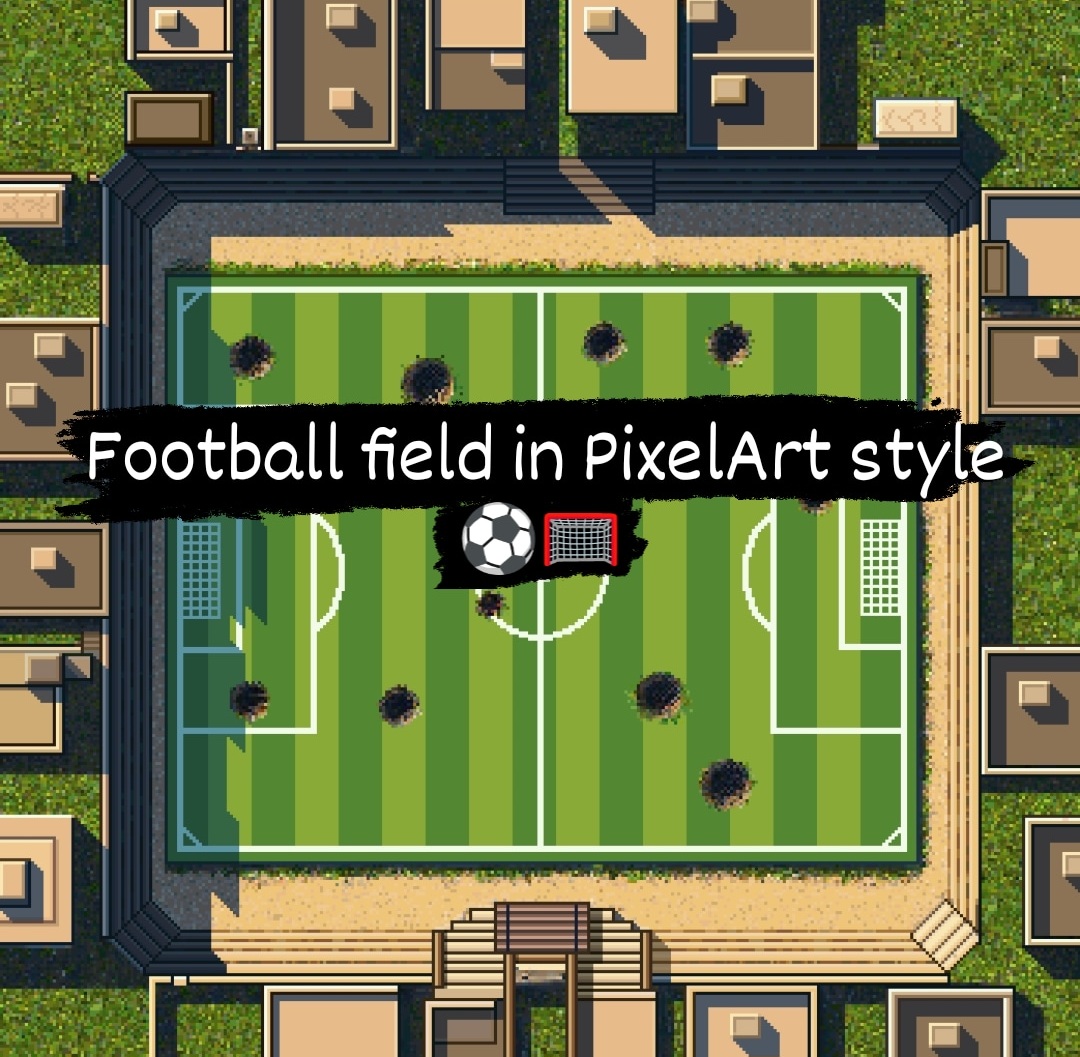 Football field | PixelArt by Hutsul
