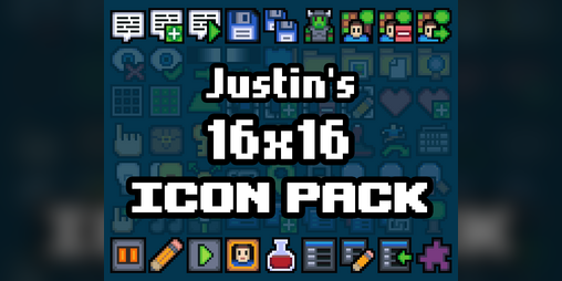 Justin's 16x16 Icon Pack by Justin Arnold