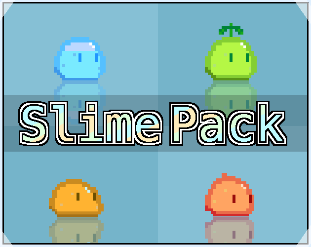 2D Enemy：Slime Pack (Animated 32x32 px) by PixelMikazuki
