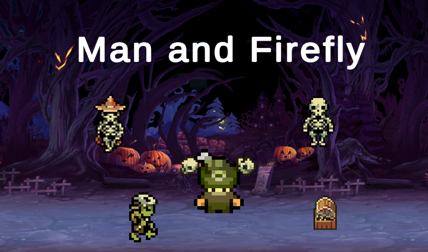 Man and firefly by Nhan