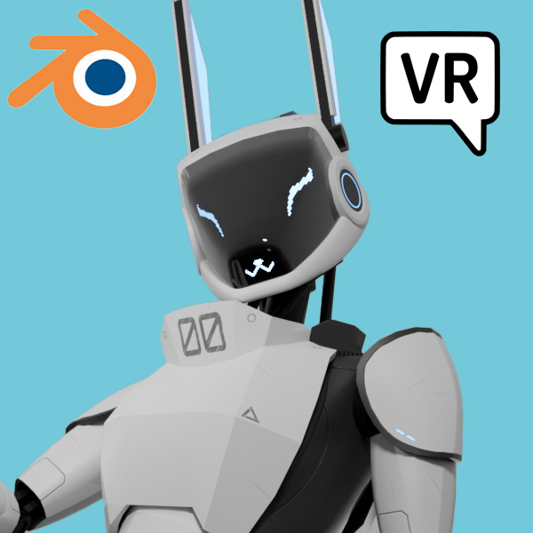 F1L-00 a.k.a Filo ( Robot model for VRChat/animation) by VulgarVictor